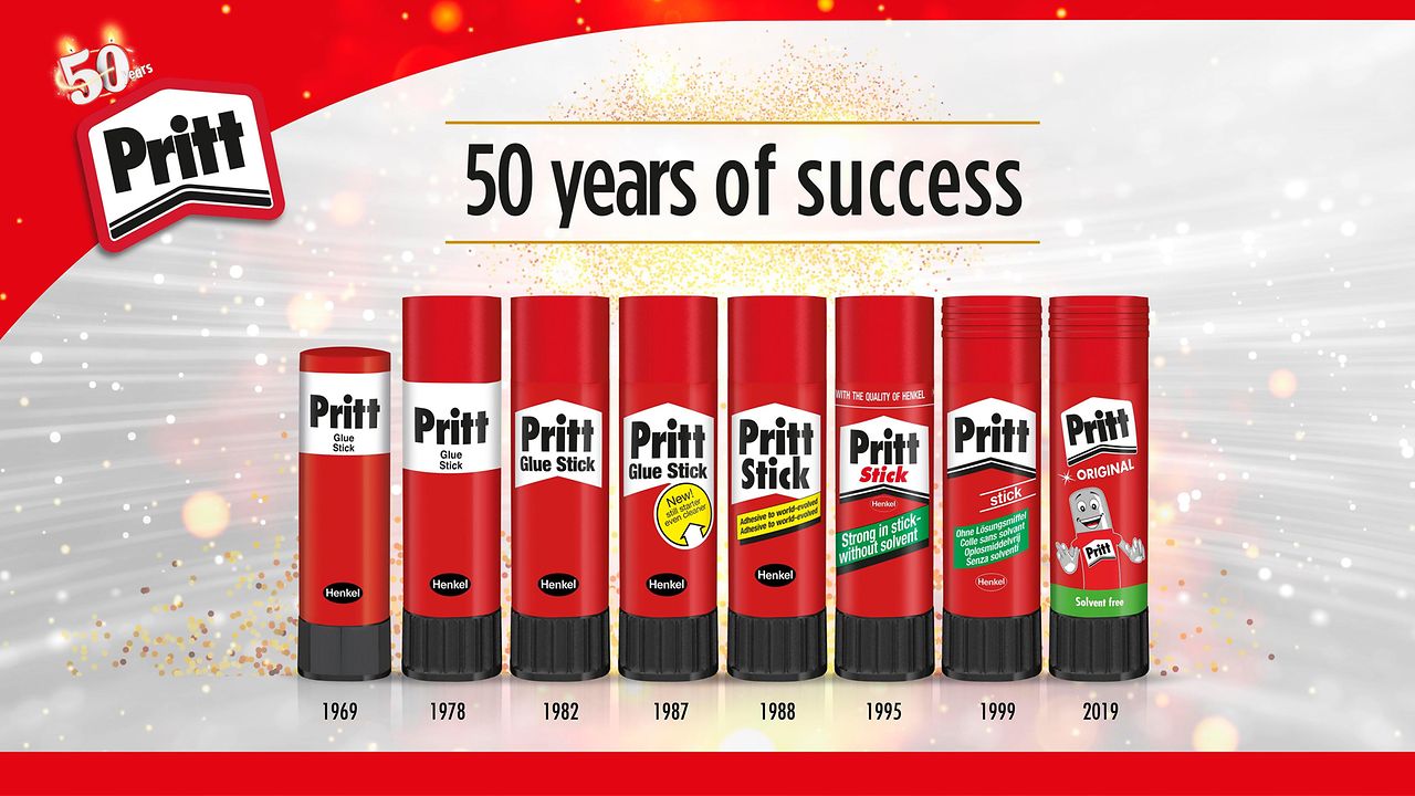 Pritt turns 50: How a revolutionary idea changed the world of adhesives